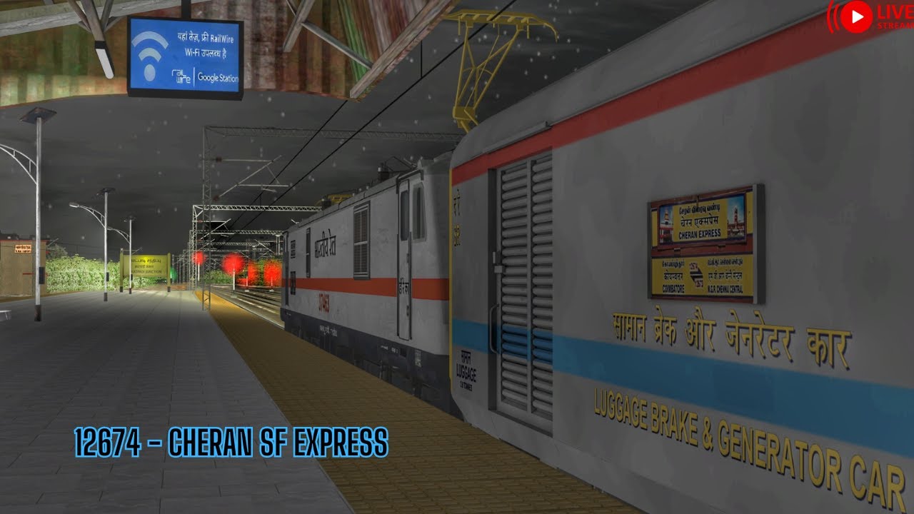 PART-2 || 12674 - CHERAN SUPERFAST EXPRESS ️😍 || TSDR V3 || #msts # ...