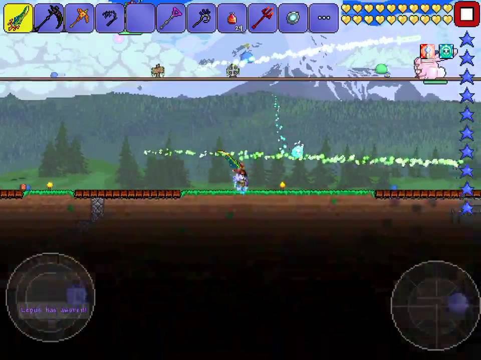 Terraria IOS Gameplay: Lepus Boss Fight - YouTube