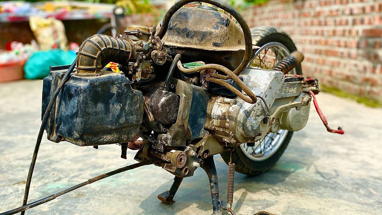 Restoration of old YAMAHA NOUVO engine | Restore and repair old YAMAHA ...