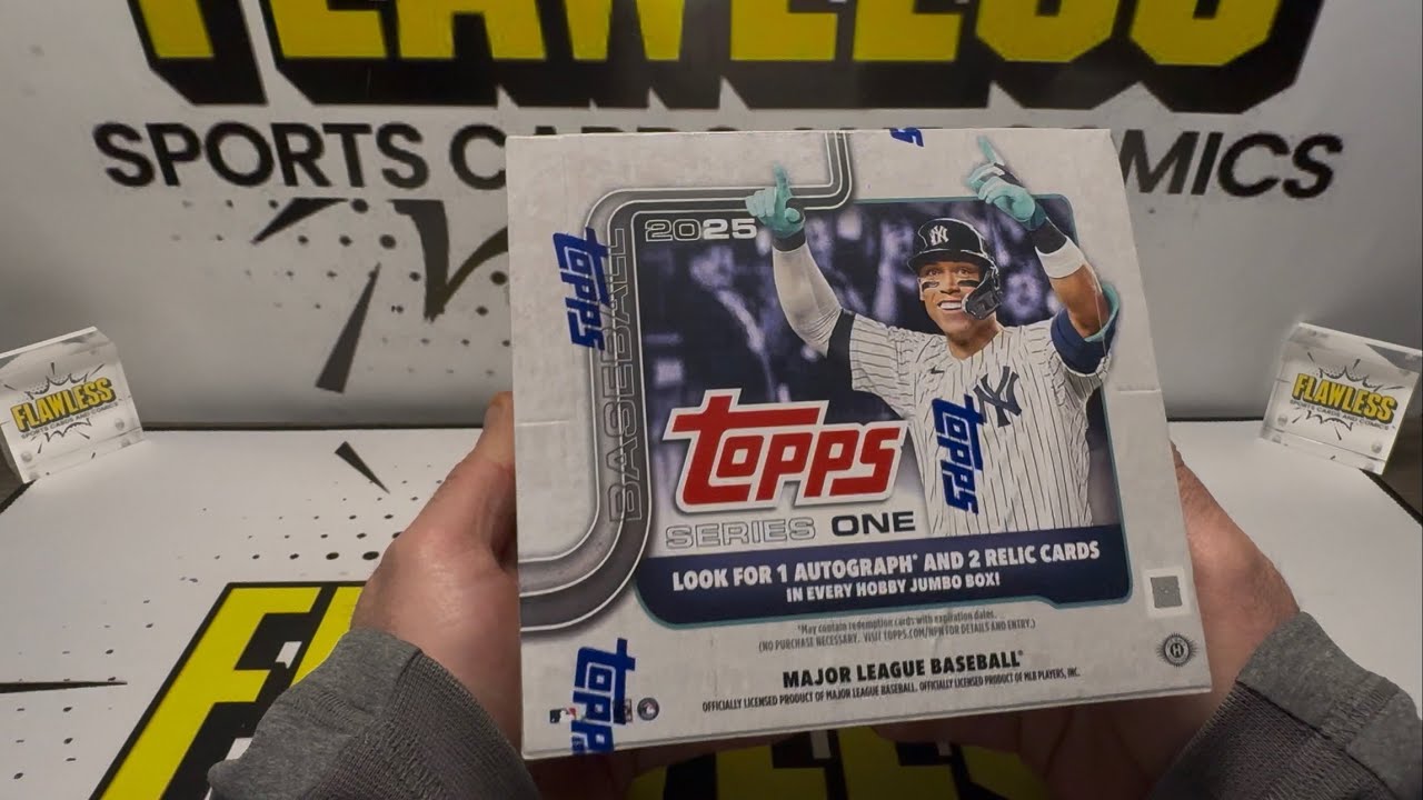 Pre-release Rip 2025 Topps Series 1 Jumbo Box Baseball - Flagship is ...