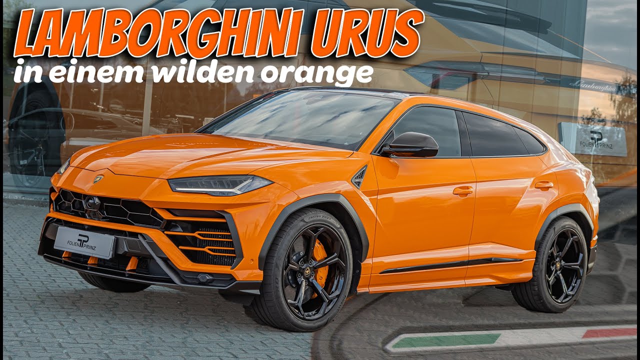 Lamborghini Urus in einem wilden orange - YouTube