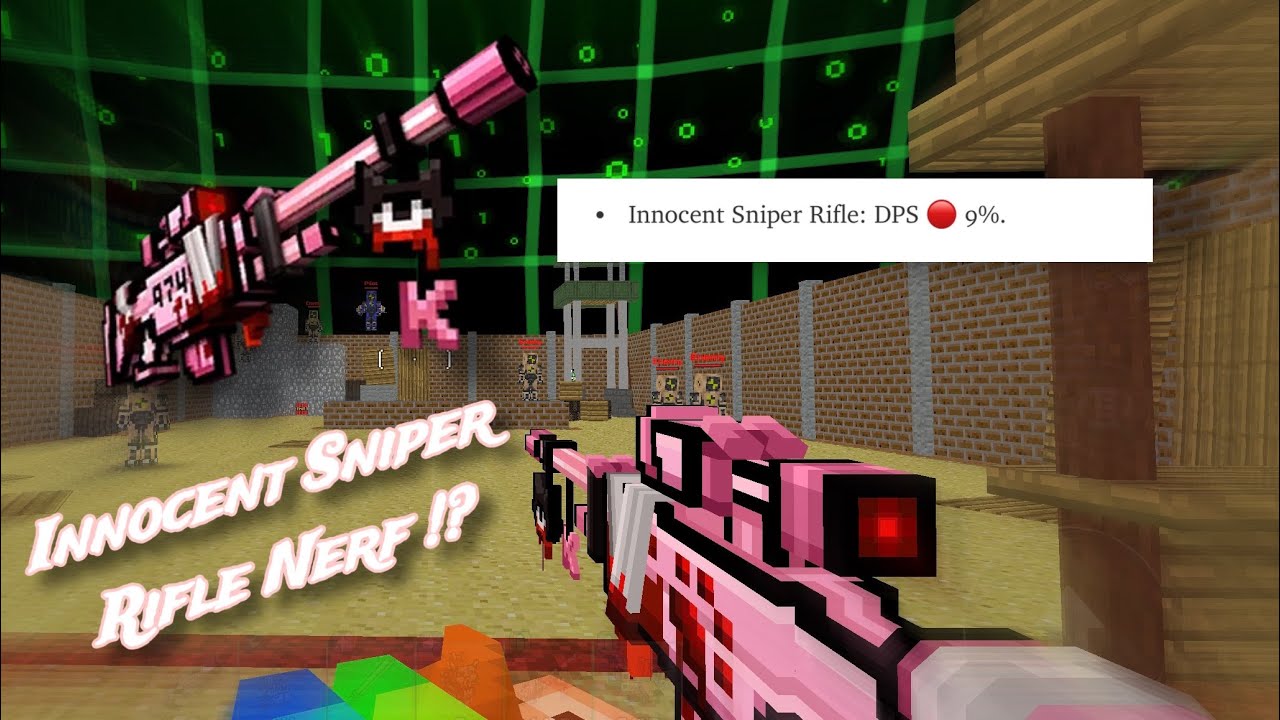 Innocent Sniper Rifle Nerf Coming Soon!? | Patch 24.1 (Pixel Gun 3d ...