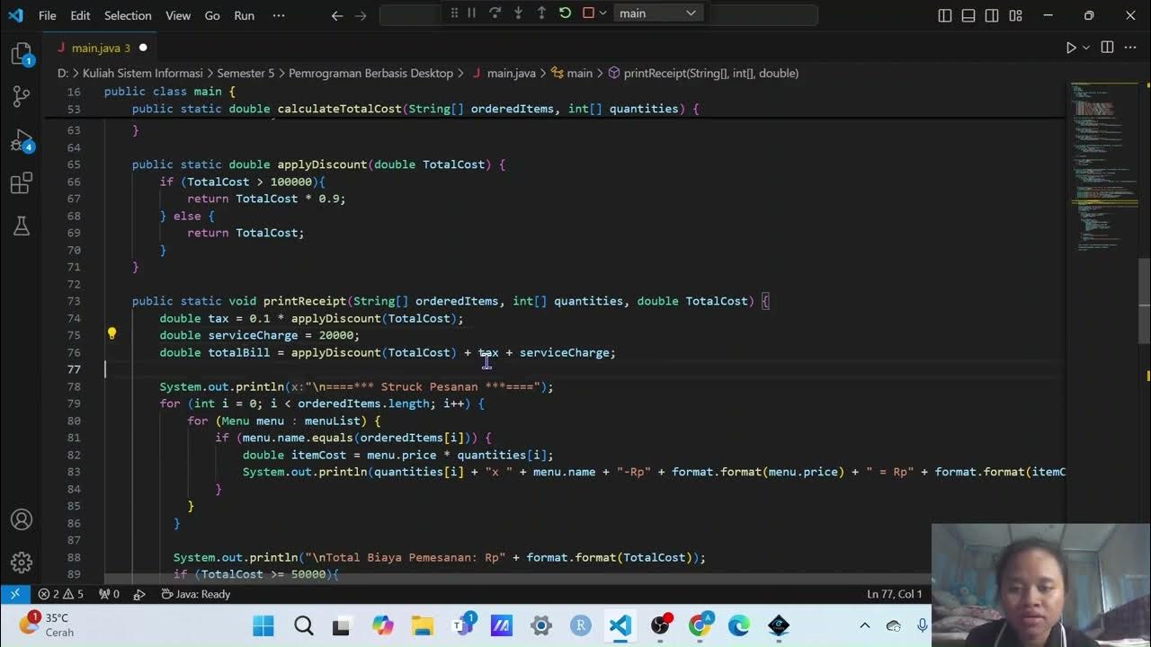 Tugas 1 Pemrograman Berbasis Desktop - YouTube