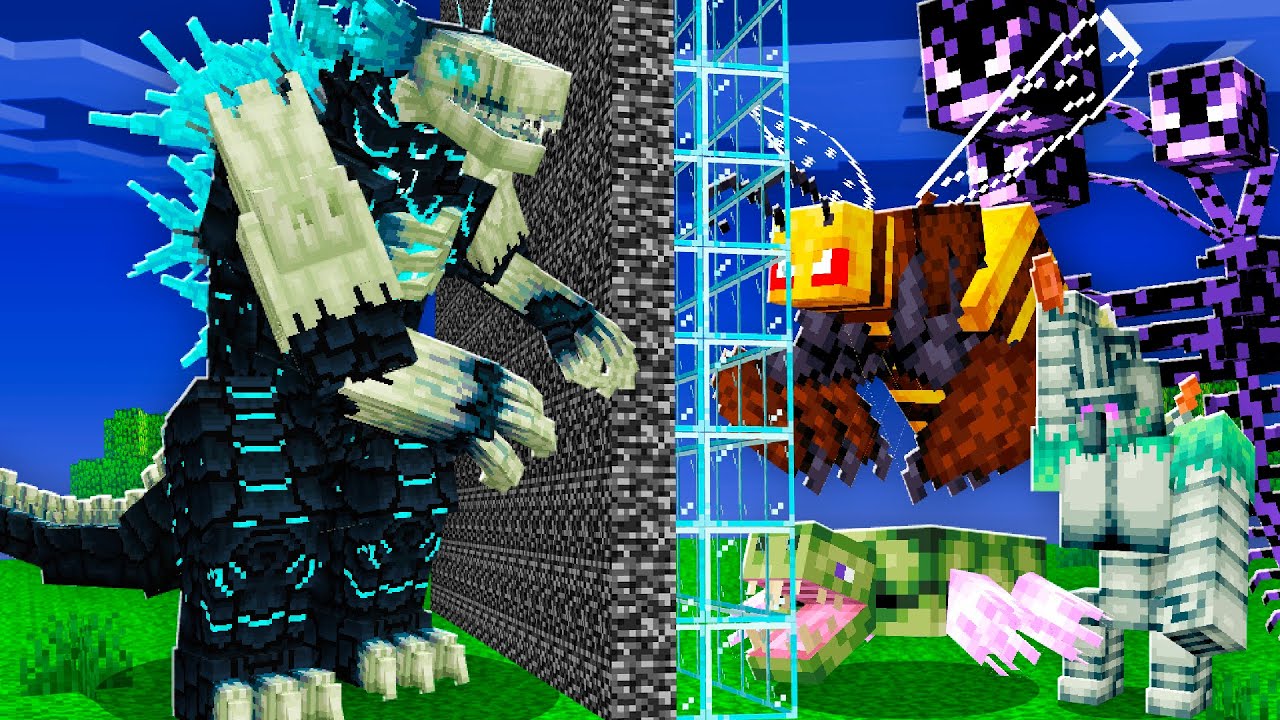 WARDENZILLA Vs KAIJU MOBS NA BATALHA DE MOBS DO MINECRAFT - YouTube