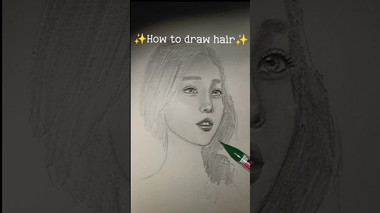 This is how i draw HAIR *tutorial* - YouTube