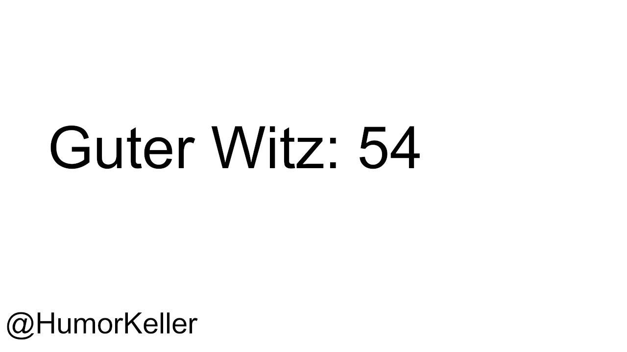 Seine Wanne wurde geklaut! | HumorKeller Guter Witz 54 (2023) - YouTube
