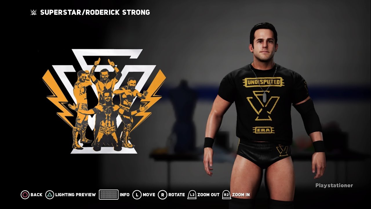 WWE 2K ps4/xbox one Roderick Strong custom attire - YouTube