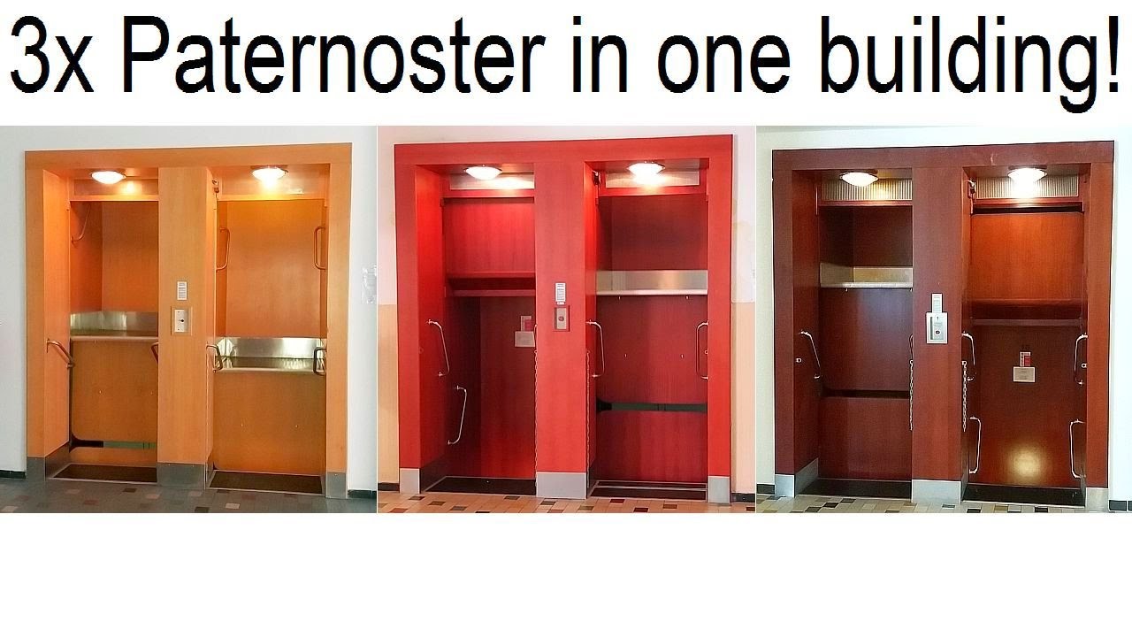 3x Paternoster Lift in 1 Building! - YouTube