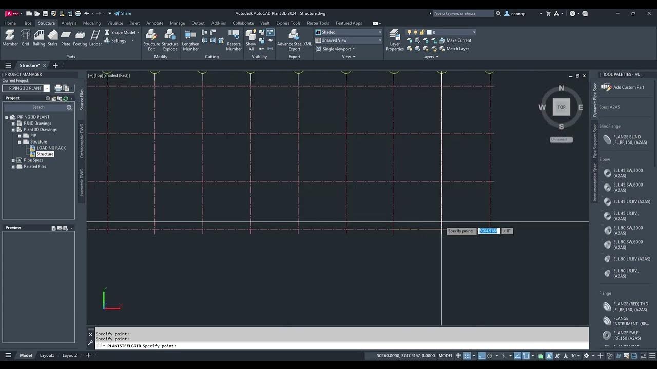 ห้องเรียนของฉัน ตอนที่ 40 CREATE GRID AUTOCAD 3d Plant - YouTube