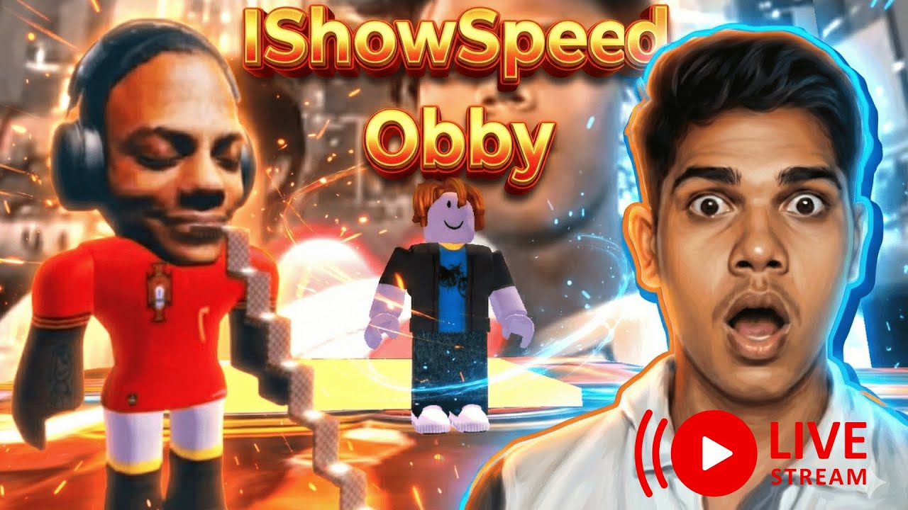 IShowSpeed VS OMG Riteshhh #10 | IShowSpeed Obby Live Stream - YouTube