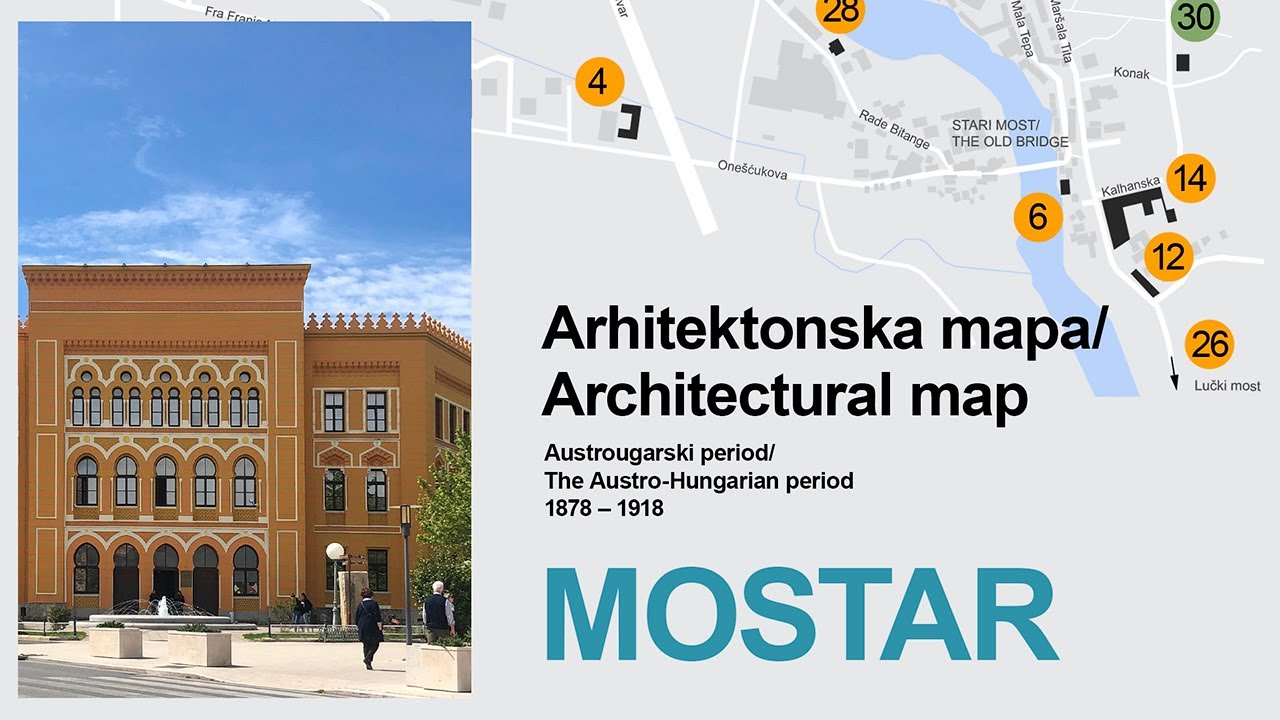 Arhitektonska mapa Mostara - Austrougarski period 1878-1918. - YouTube