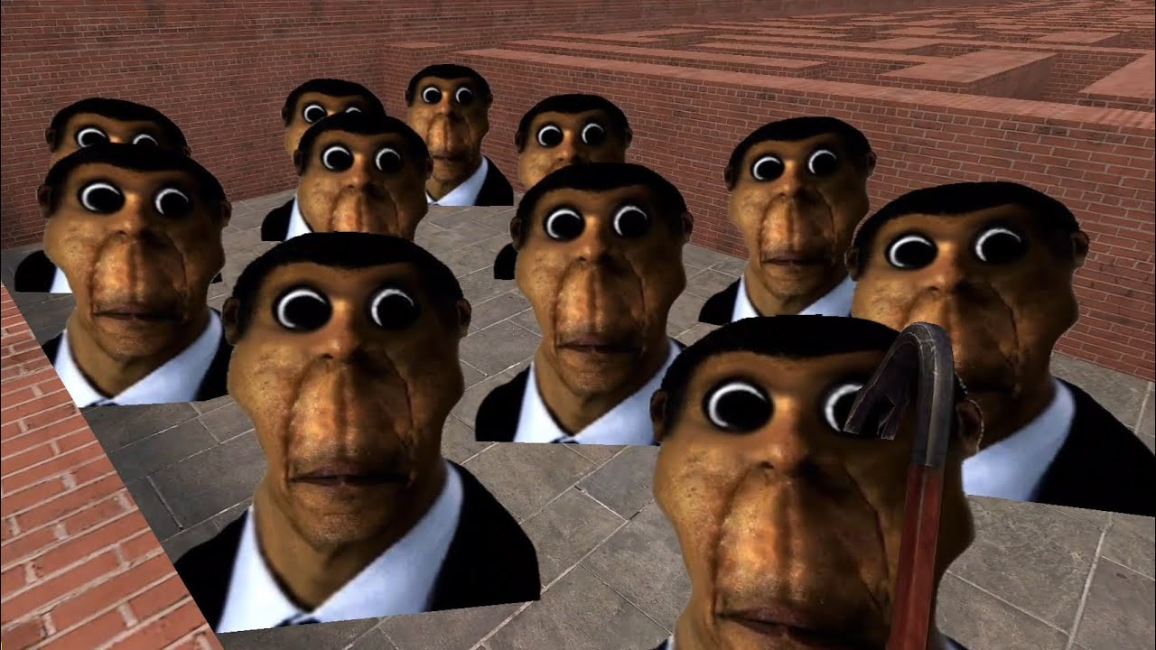 Obunga Nextbot Gmod chasing me in maze - YouTube