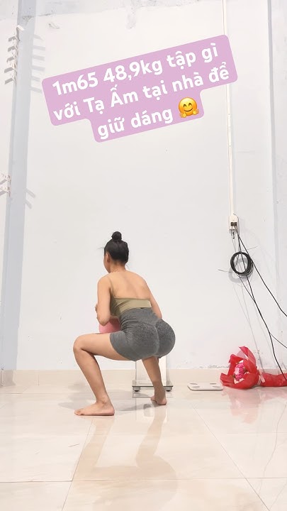 1m65 48,9kg tập gì với Tạ Ấm tại nhà để giữ dáng 🤗 #ryanlongfitness #giamcan #junie #giammo ...