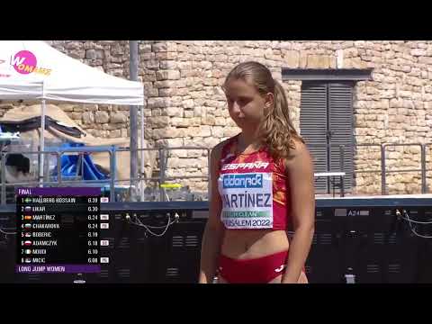 Laura Martinez Long Jump 2022 Jeruslem - YouTube