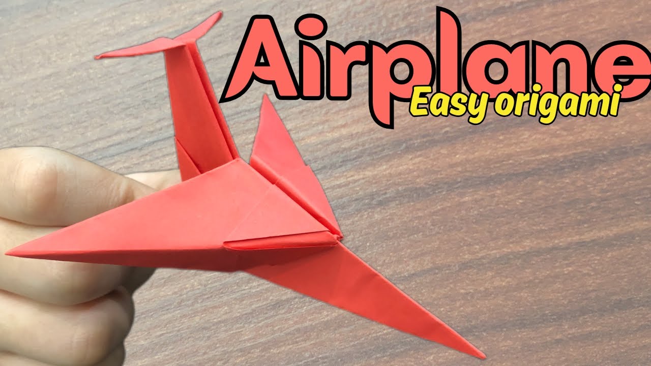 How to make an Easy Origami airplane with paper - YouTube