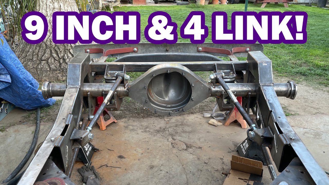 53 Chevy 3100 PT. 2 Ford 9 Inch 4 Link Suspension Step Notch and Bags ...