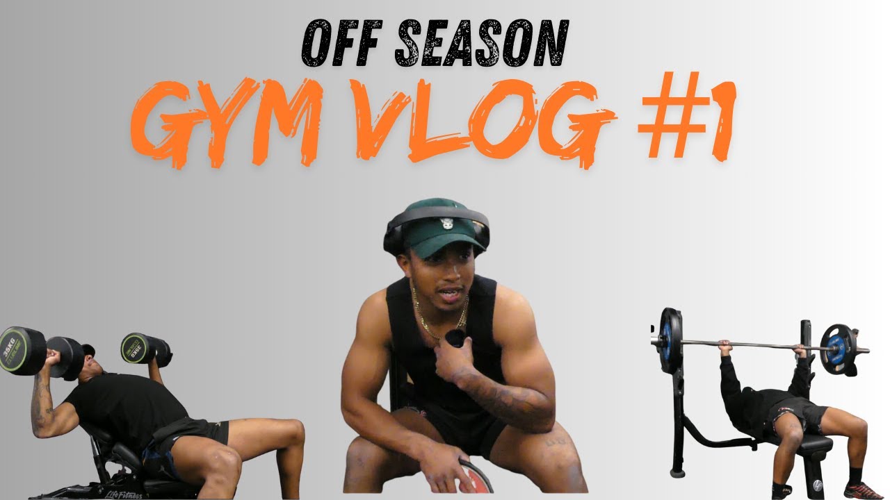OFF SEASON GYM VLOG #1 ( NEW BENCH PR) - YouTube