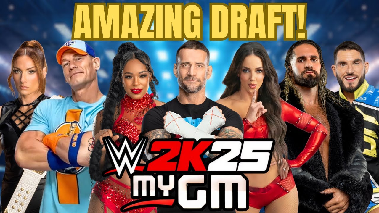 AMAZING WWE 2K25 MyGM Draft Day Closes the Gap to First Place! - YouTube
