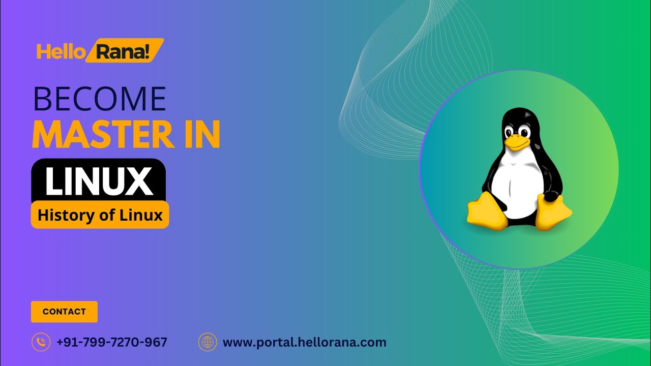 Day - 01 | History of Linux | Free Linux Tutorial - YouTube