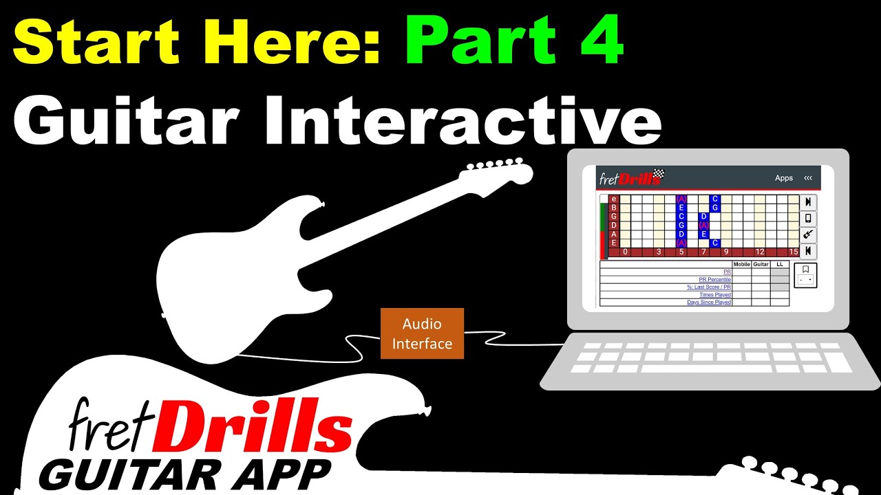 Intro to the Guitar Interactive game on the fretDrills Guitar App - YouTube