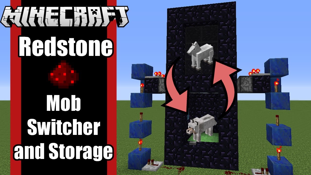 Minecraft 1.8 redstone: Mob Storage and Switcher Tutorial - YouTube