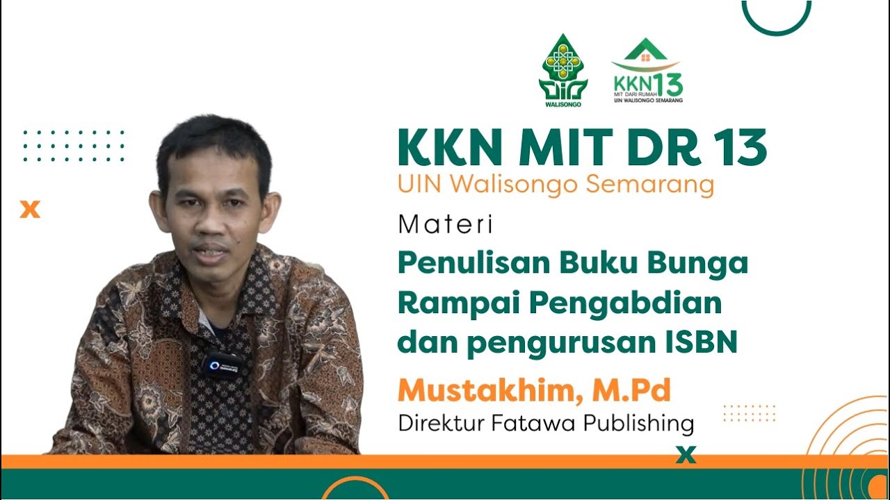 KKN MIT DR 13| Penulisan Buku Bunga Rampai Pengabdian dan pengurusan ...