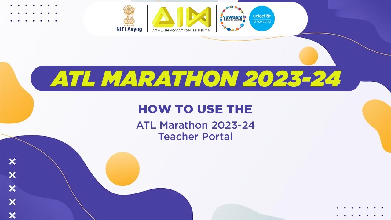 How to use ATL Marathon 2023-24 Teacher Portal - YouTube