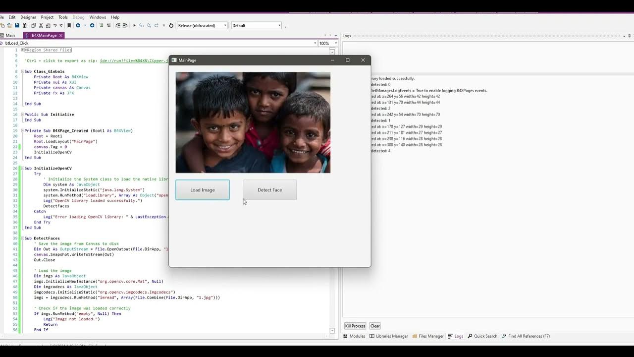 Detectando rostos com OpenCV (B4J) - YouTube