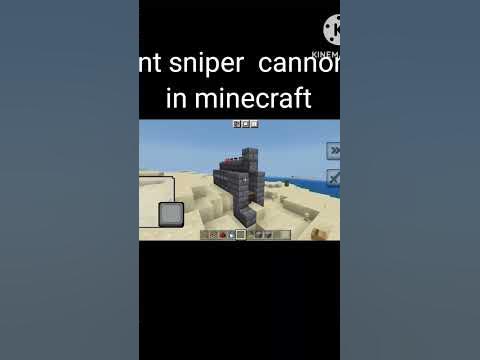Sniper TNT cannon in mcpe #mcpe #gaming - YouTube