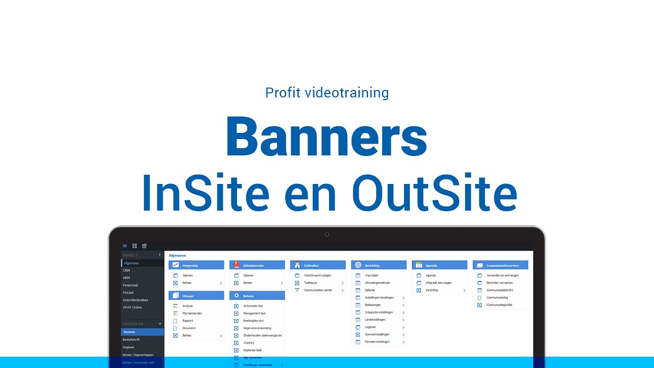 Banners in InSite en OutSite - YouTube