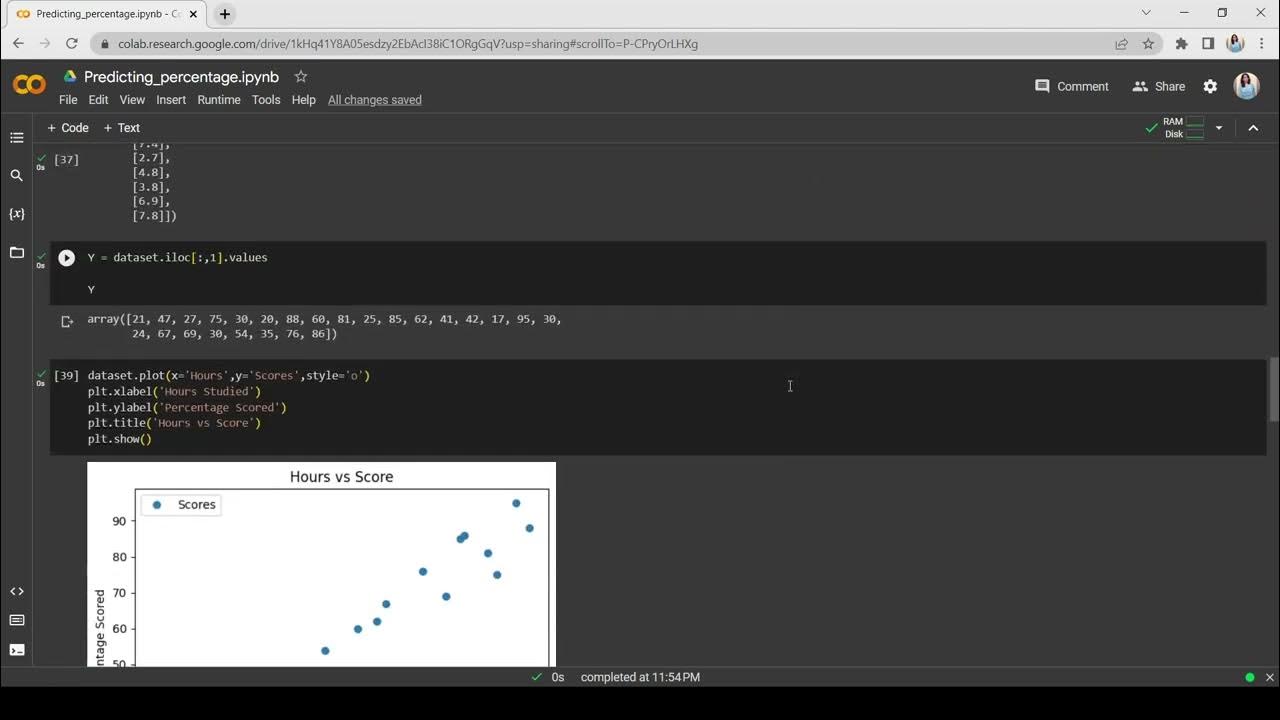 Task1: Prediction Using Supervised ML - YouTube