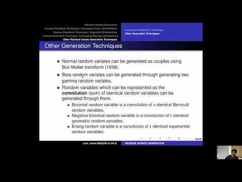 Simulation Modeling 44 Other Random Variate Generation Techniques - YouTube