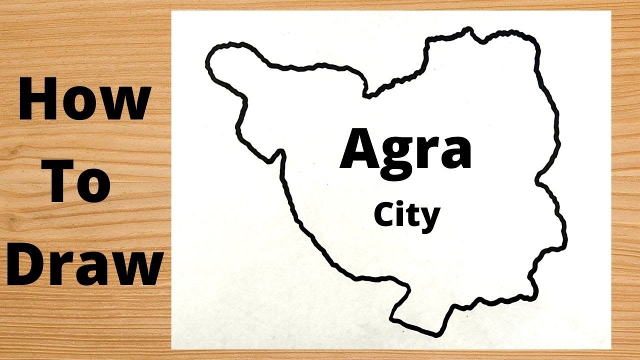 Drawing Agra City Map - Hidden Trick - YouTube