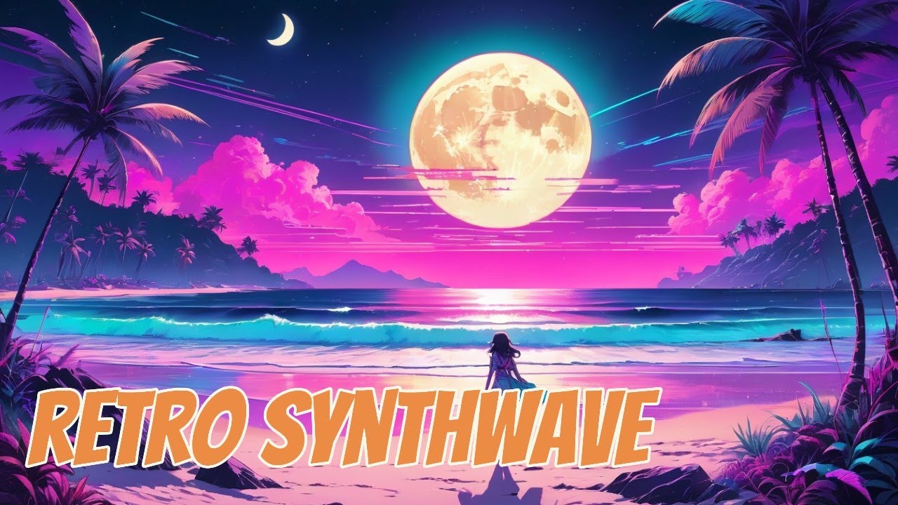 Digital Dreamland: Chill Synthwave Serenade by Moonlit Beach - YouTube