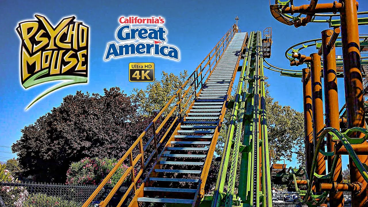 2024 Psycho Mouse Roller Coaster On Ride 4K POV California's Great ...