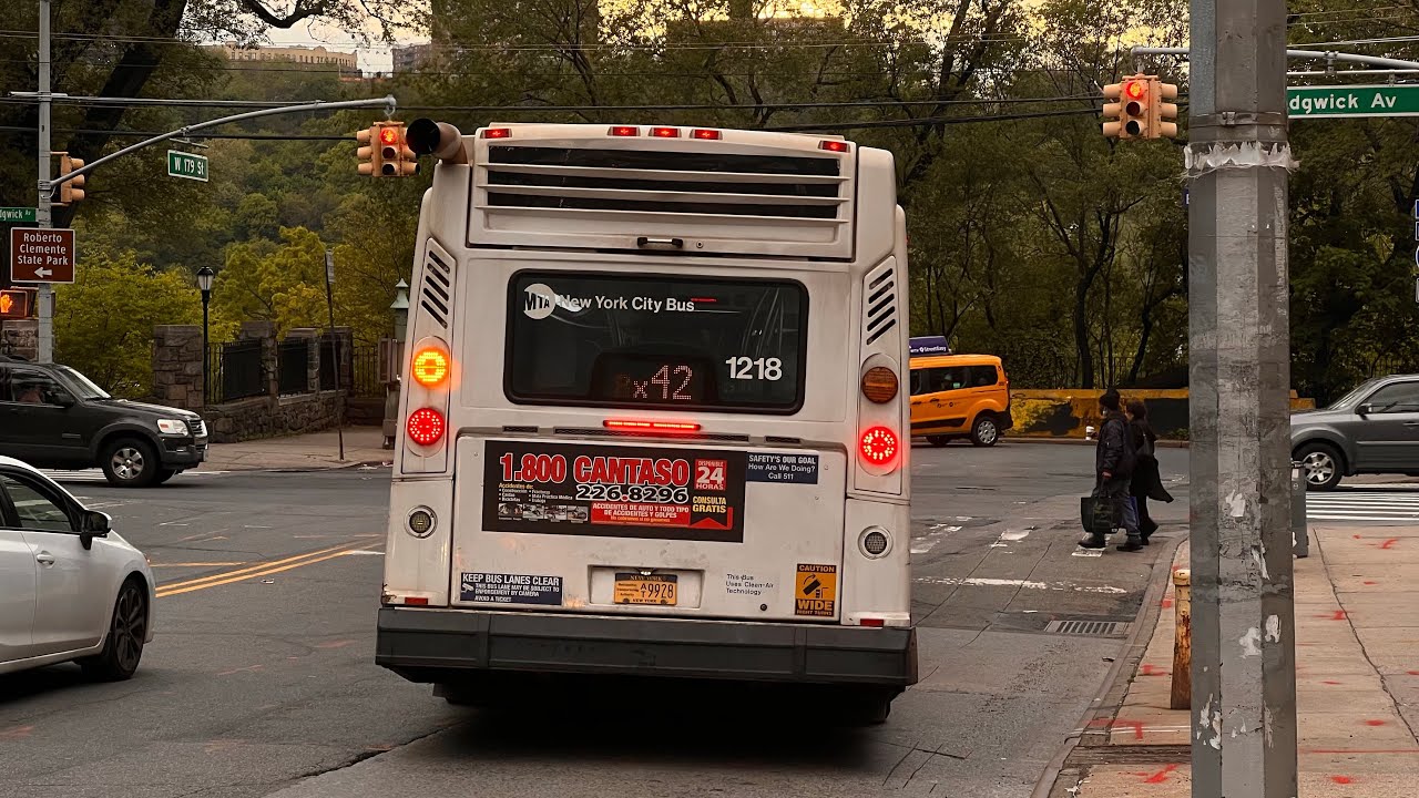 riding on a MTA NYCT 2010 Nova Bus LFSA #1218 on Bx42 - YouTube