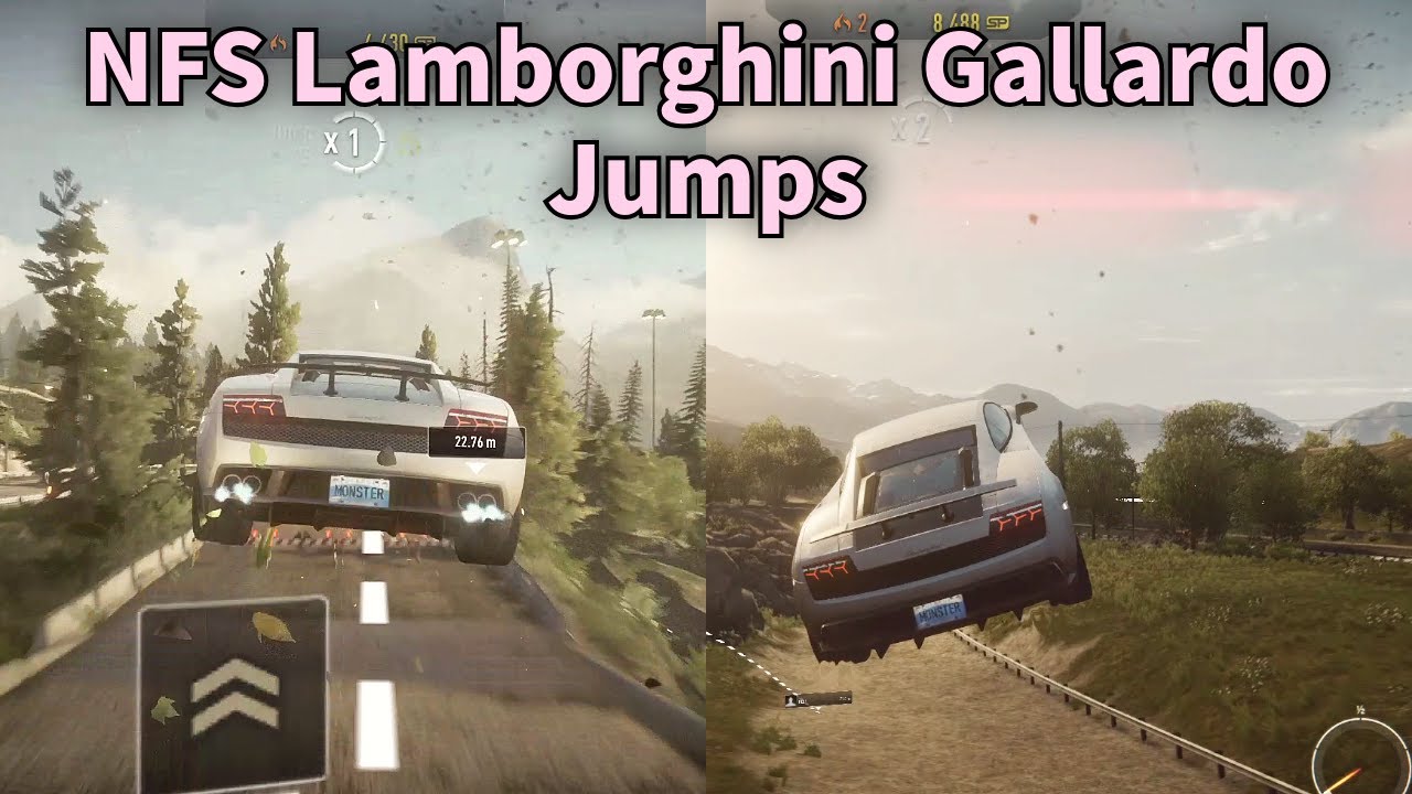 NFS Rivals All Jumps | Lamborghini Gallardo Jumps in NFS Rivals PC ...