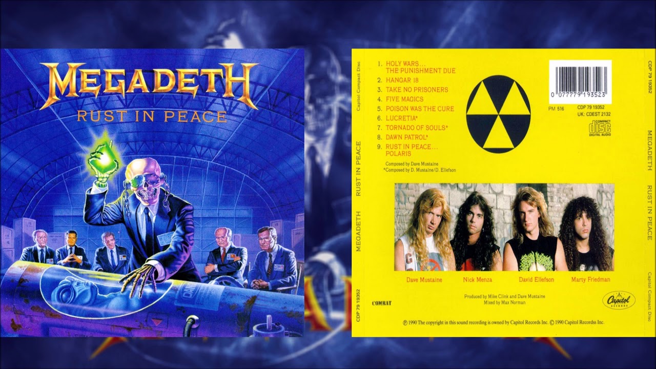 1. Megadeth - Holy Wars...The Punishment Due (Rust In Peace Original CD ...