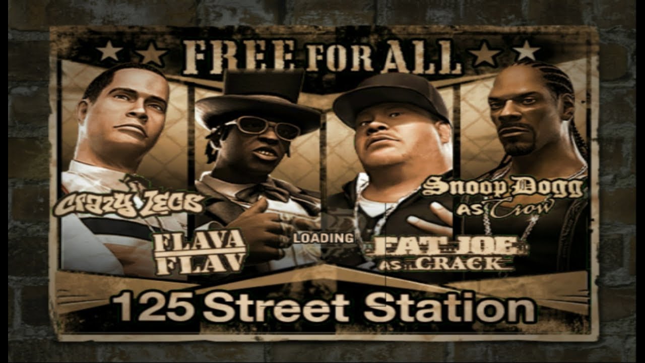 Def Jam: Fight For NY - FFA Match - Crazy Legs VS Flava Flav VS Crack ...