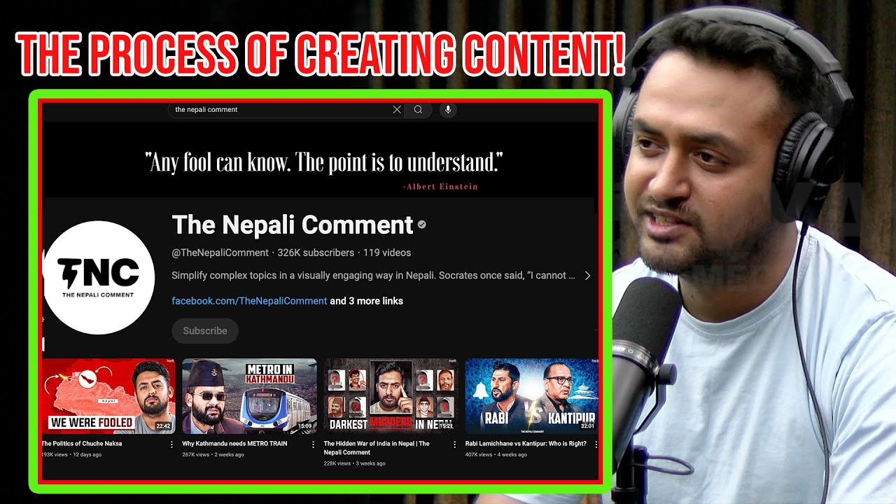 The Nepali Comment Explains His Content Making Process! - YouTube