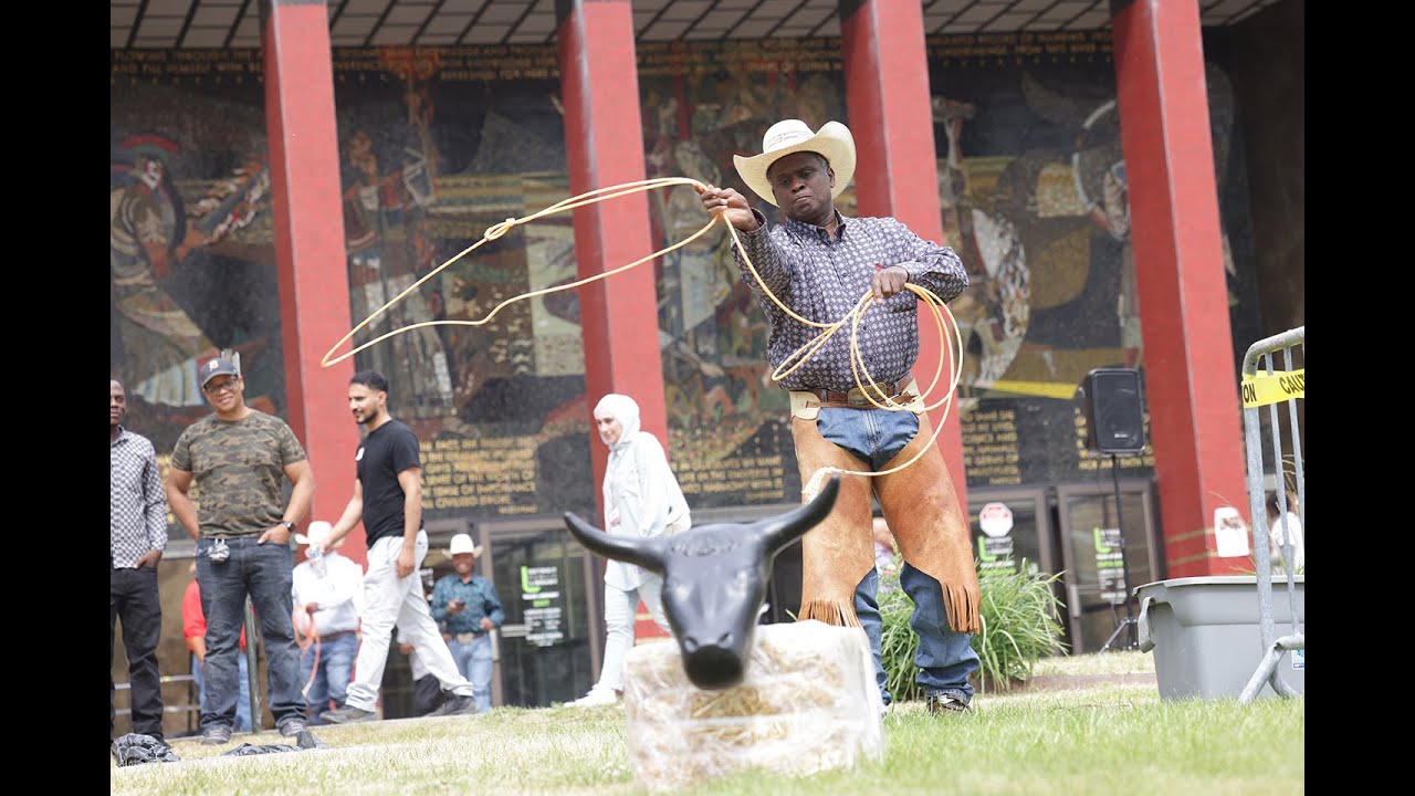 Midwest Invitational Rodeo at the Detroit Public Library - YouTube