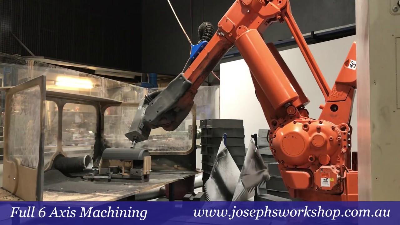 6 Axis Robotic Machining - YouTube
