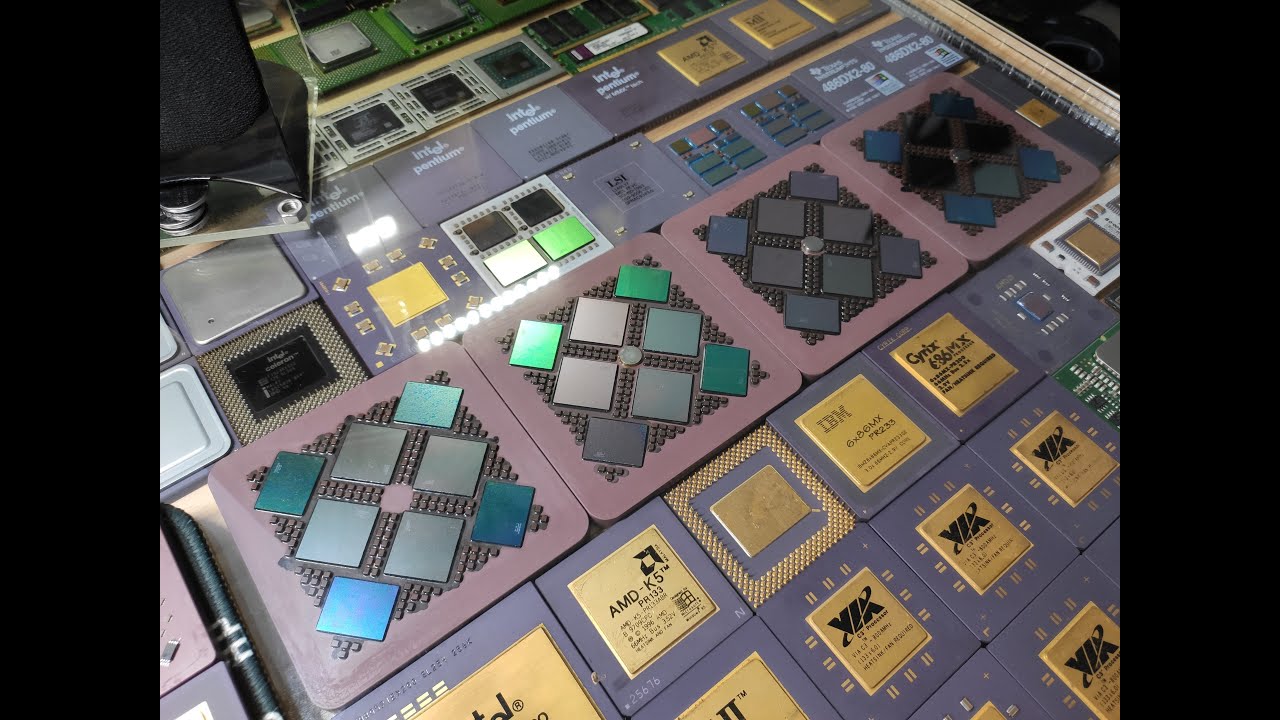 computer desktop，Vintage Computer Hardware，Vintage CPU Collection - YouTube