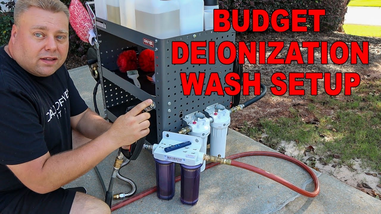 BUDGET DEIONIZATION FOR MY WASH SETUP | SPOTLESS RINSE - YouTube