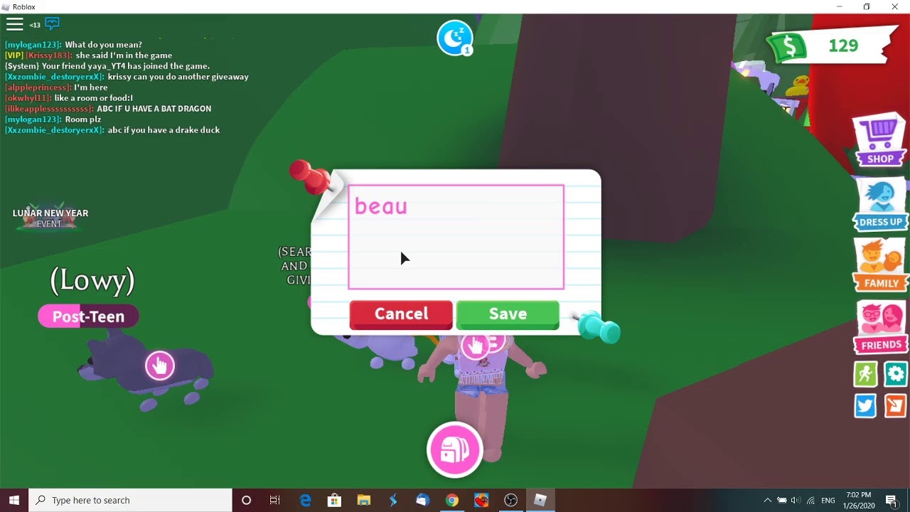 ROBLOX ADOPT ME LIVE! GOLDEN RAT AT 120 SUBS PLUS MAKING NEON PINK CAT ...