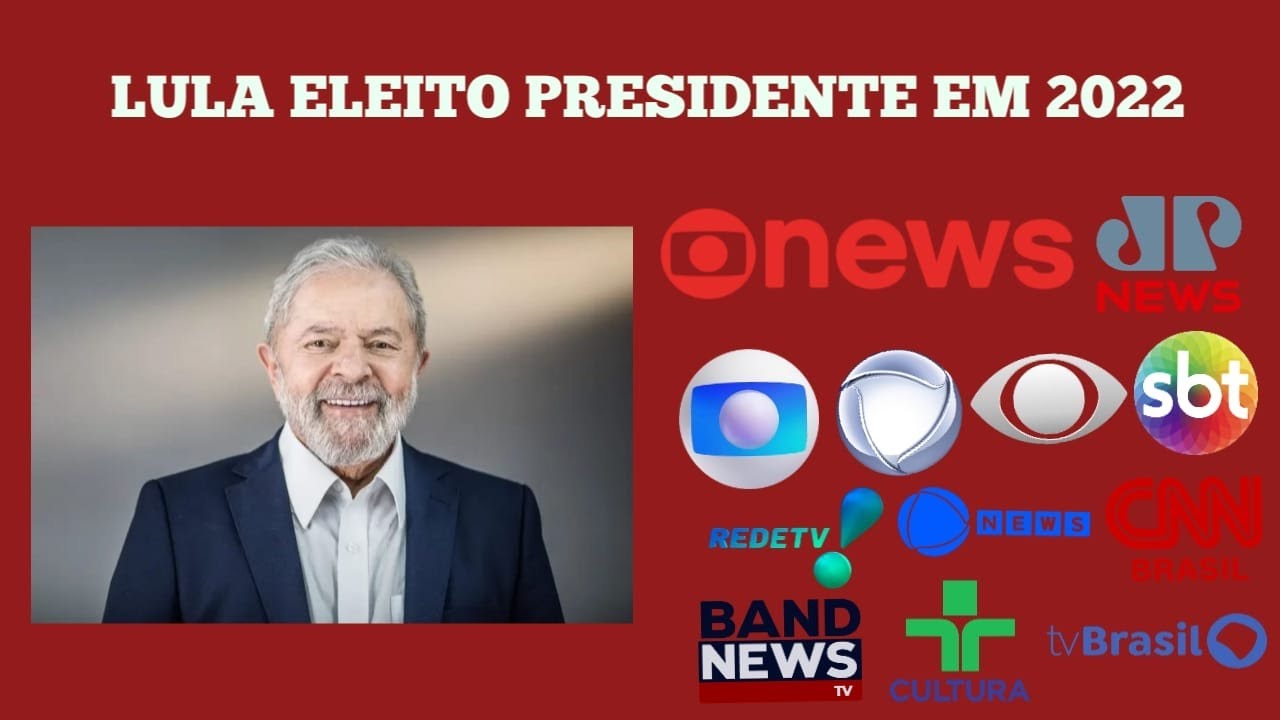 Lula eleito Presidente em 2022: anúncio das emissoras - YouTube