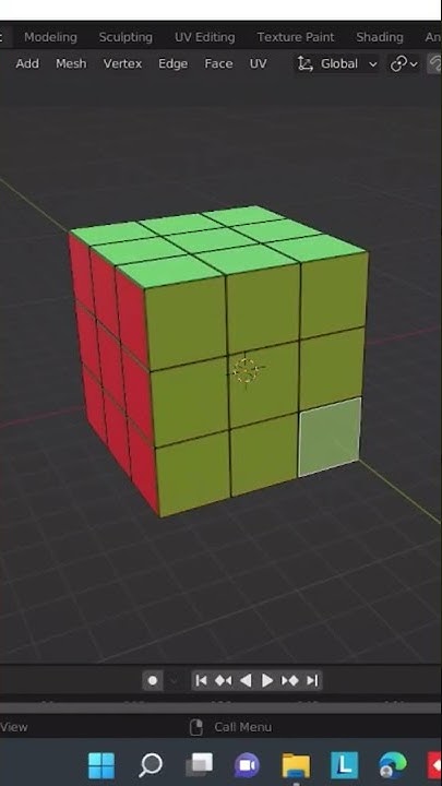 Making a Rubik’s cube in Blender | 1 minute tutorial - YouTube