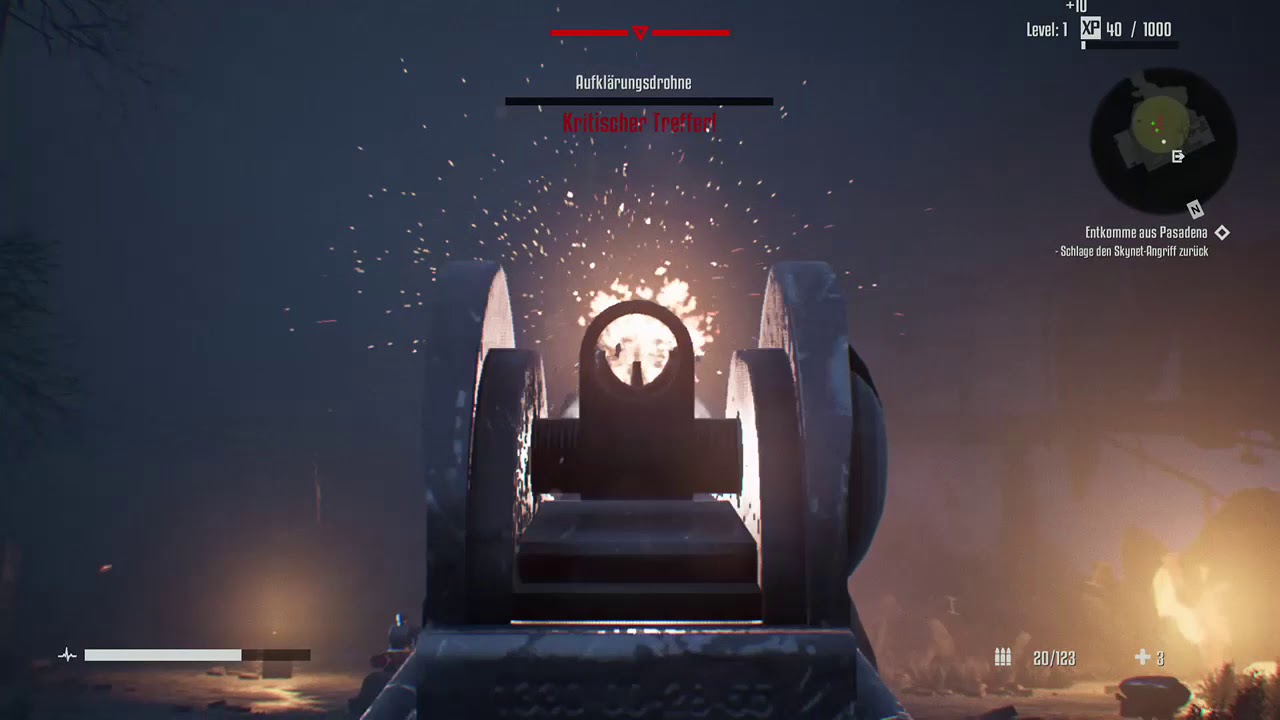 Terminator Resistance - UZI in action ,gameplay (xbox one) - YouTube