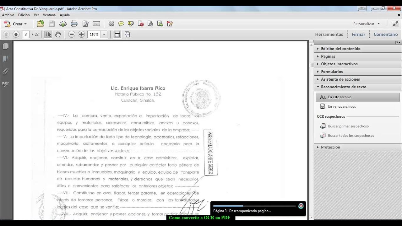 Como Generar Un Pdf Con La Caracterstica Ocr En Formato