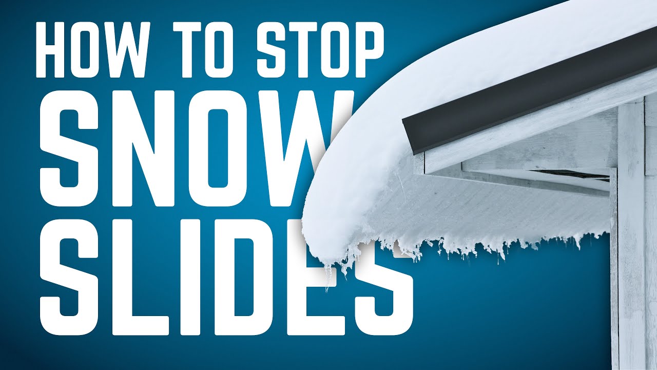 Prevent Crushing Snow Slides from a Metal Roof - A.B. Martin - YouTube